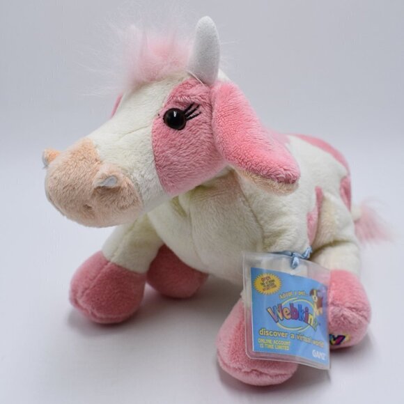 Webkinz Ganz | Toys | Webkinz Ganz Plush Strawberry Cow New Sealed Code ...